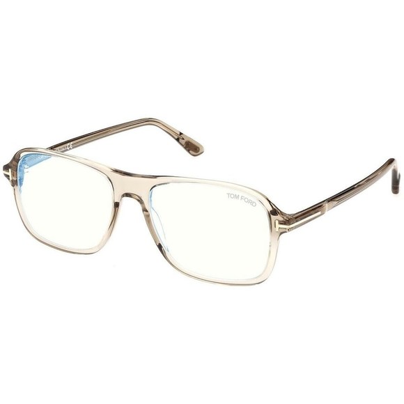 Tom Ford | Accessories | Tom Ford Square Eyeglasses Shiny Beige Frame ...